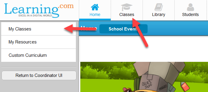 Student Detail Report via Original Platform