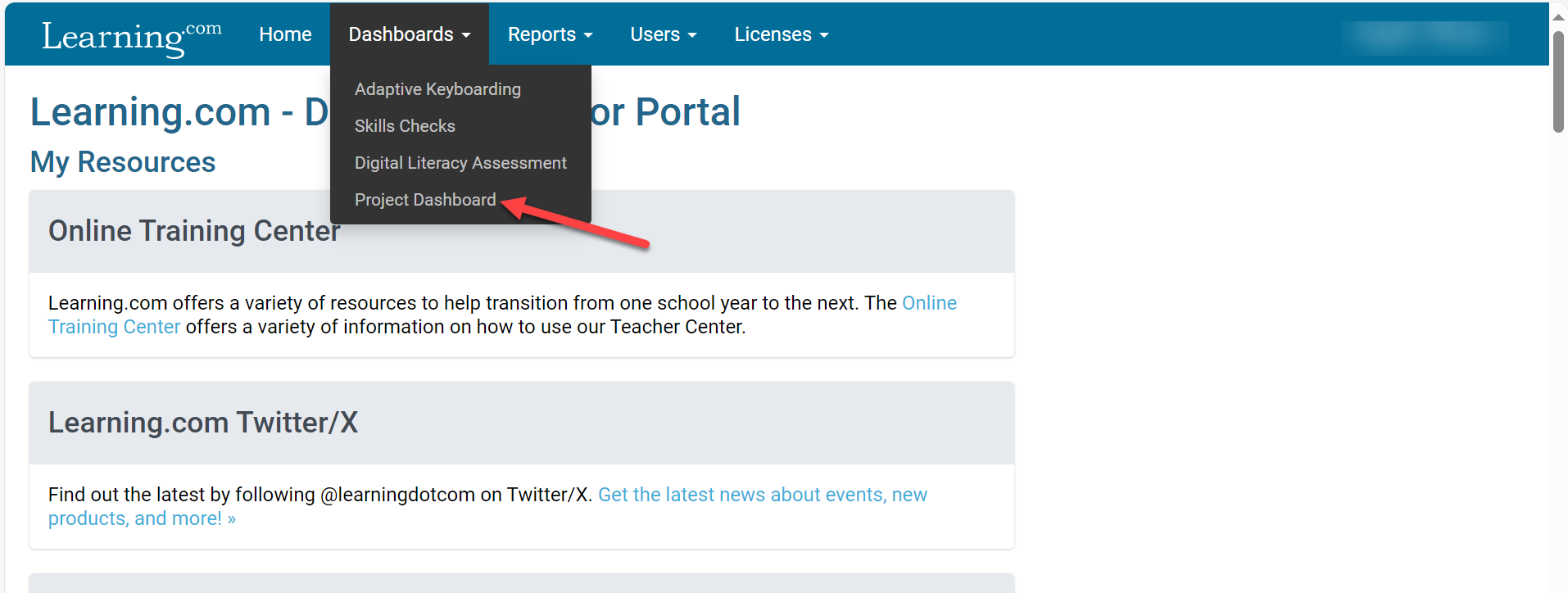 Coordinator Project Dashboard