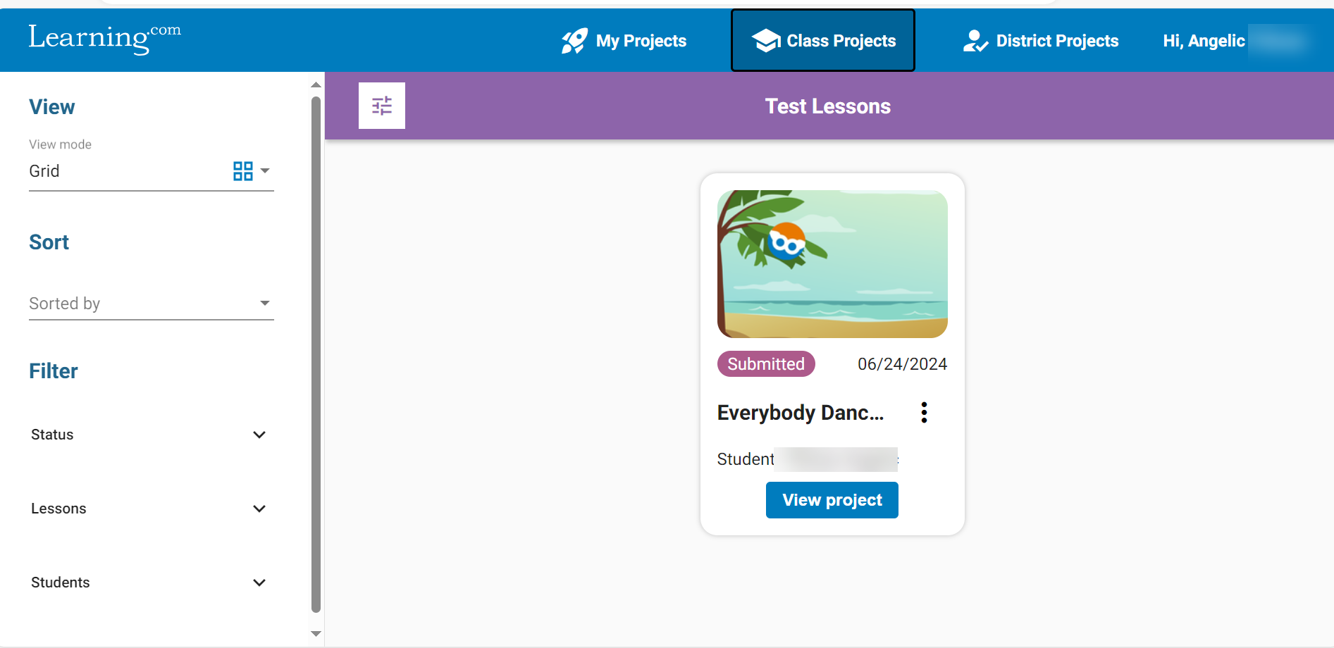 Coordinator Project Dashboard