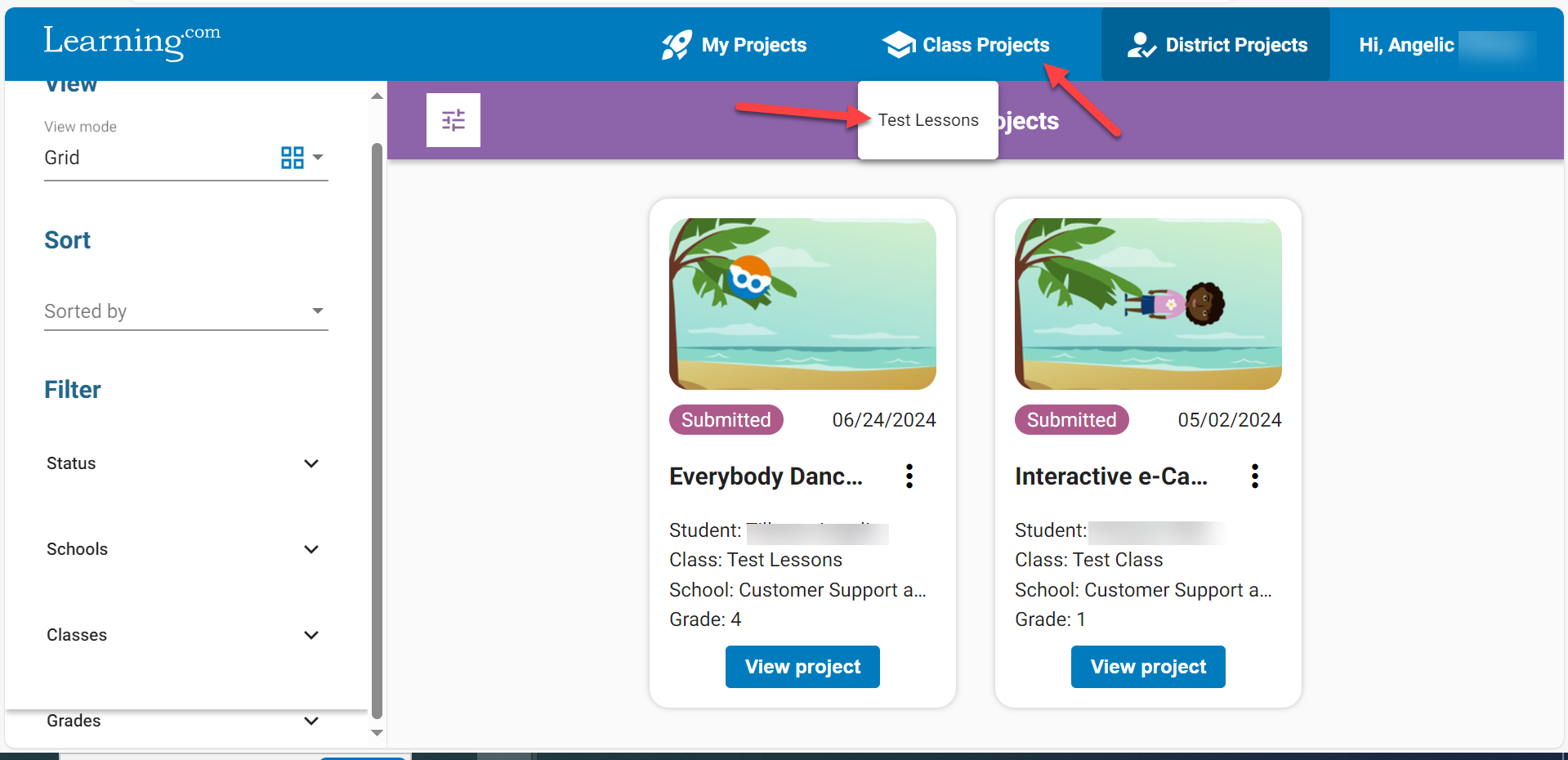 Coordinator Project Dashboard