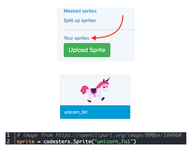Codesters-Add a Custom Sprite